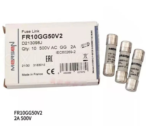 10PCS/BOX NEW FOR Ferraz Shawmut FR10GG50V2 Fuse 2A 10x38mm 500VAC | eBay