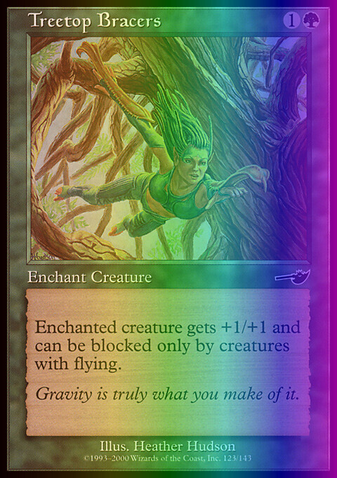 MTG Magic the Gathering Treetop Bracers (123/143) Nemesis LP FOIL | eBay