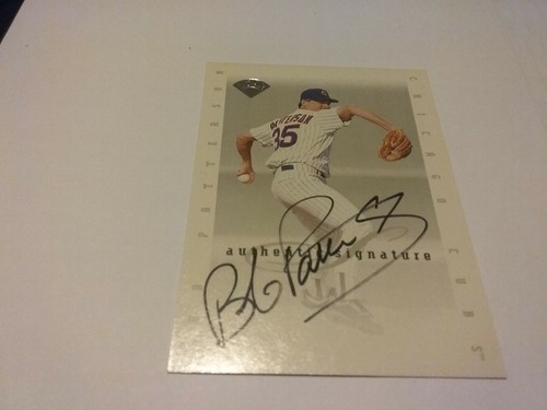 Bob Patterson 1996 Leaf Authentic Signature Series On Card Autograph ...
