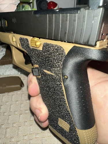 Glock 19 19x Complete Slide gen 5 RMR Sights Lightning CUT Gold PORTED ...