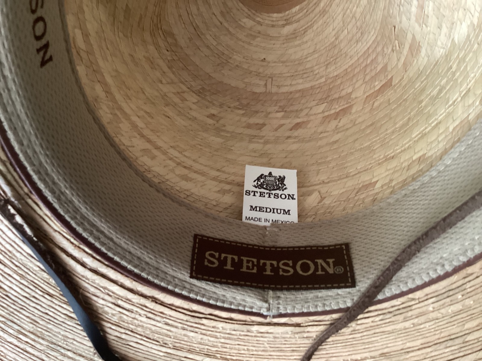Stetson Calhoun Gus Palm Leaf Straw Cowboy Hat Size Medium | eBay