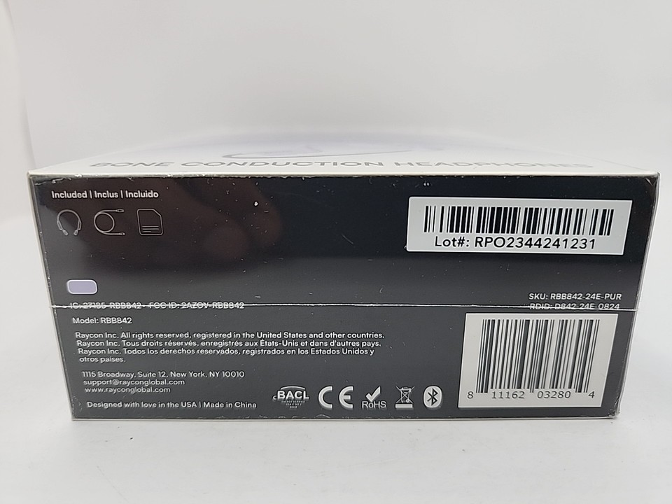 NEW Raycon Bone Conduction Headphones Open Ear Bluetooth Earbuds w/Mic ...