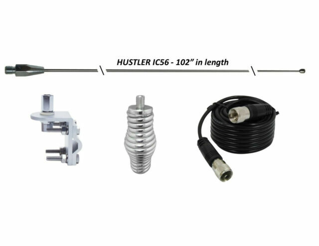 Hustler 102in. Whip CB Ham Antenna Stainless Steel 18ft. for sale ...