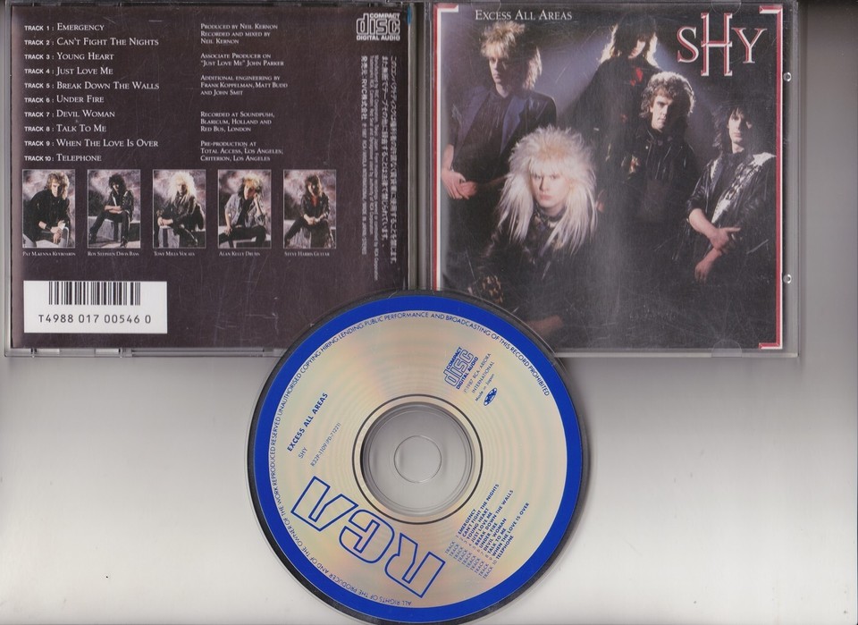Shy Excess All Areas Japan 1st CD R32P-1109 | eBay