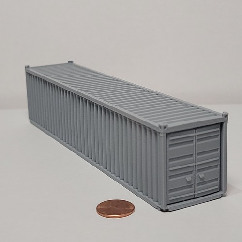 1- 1/64 40 Foot Shipping Container - 1.75" Tall x 1.5" Wide x 7.6" Long ...