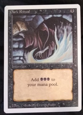 MTG Revised Edition Dark Ritual #99 Unplayed Pristine Condition | eBay