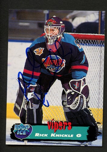 Rick Knickle #122 signed auto 1995-1996 Collector's Edge IHL Hockey ...
