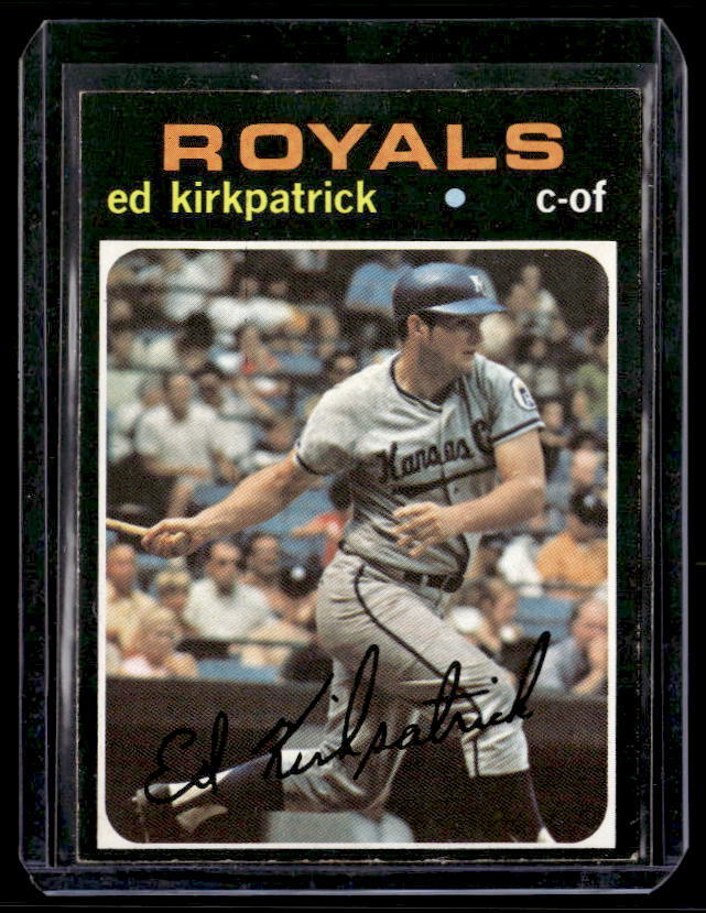 1971 Topps #299 Ed Kirkpatrick Kansas City Royals EX-MT Baseball Card ...