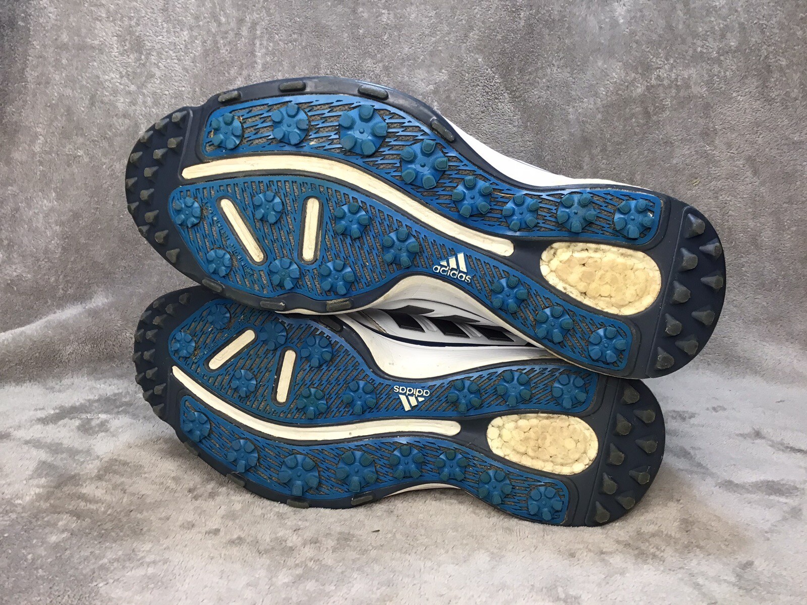 Adidas Adipower Boost Golf Shoes White Blue Q44661 Me… - Gem