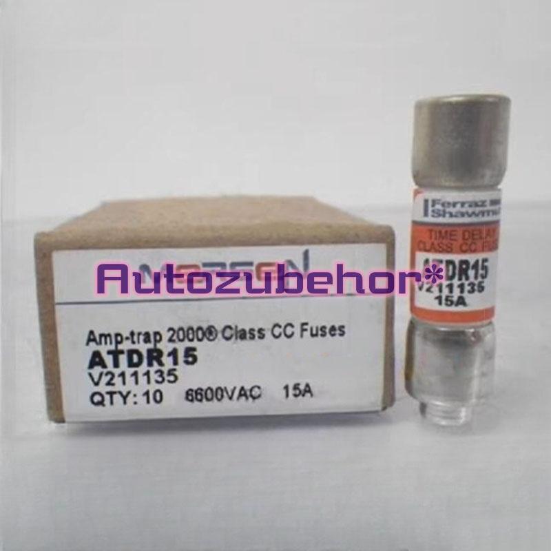 10PCS/Box New ATDR15 Amp-trap Time-delay Class CC Fuse 600Vac 15A | eBay