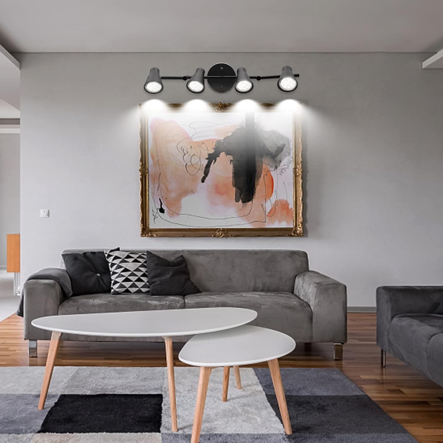 Ceiling Track Lighting Fixture,LED Track Light With Swing Arm,Ceiling ...