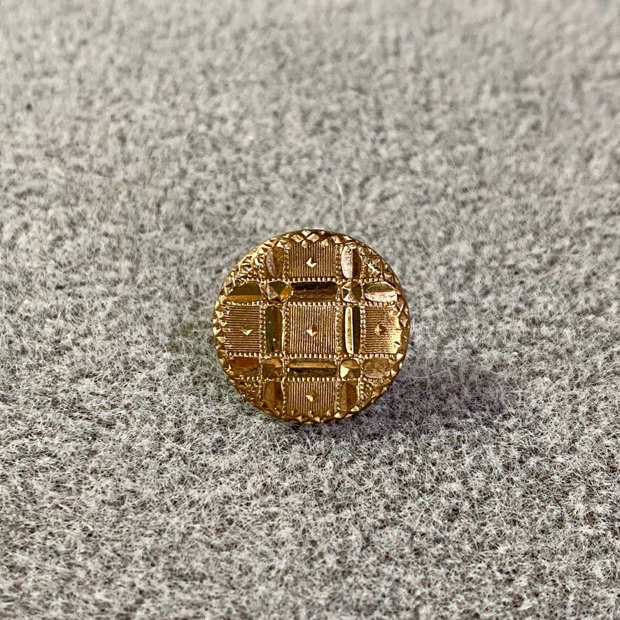 3 Small Antique Golden Age Gilt Buttons About 15mm 1830s to 1850s ...