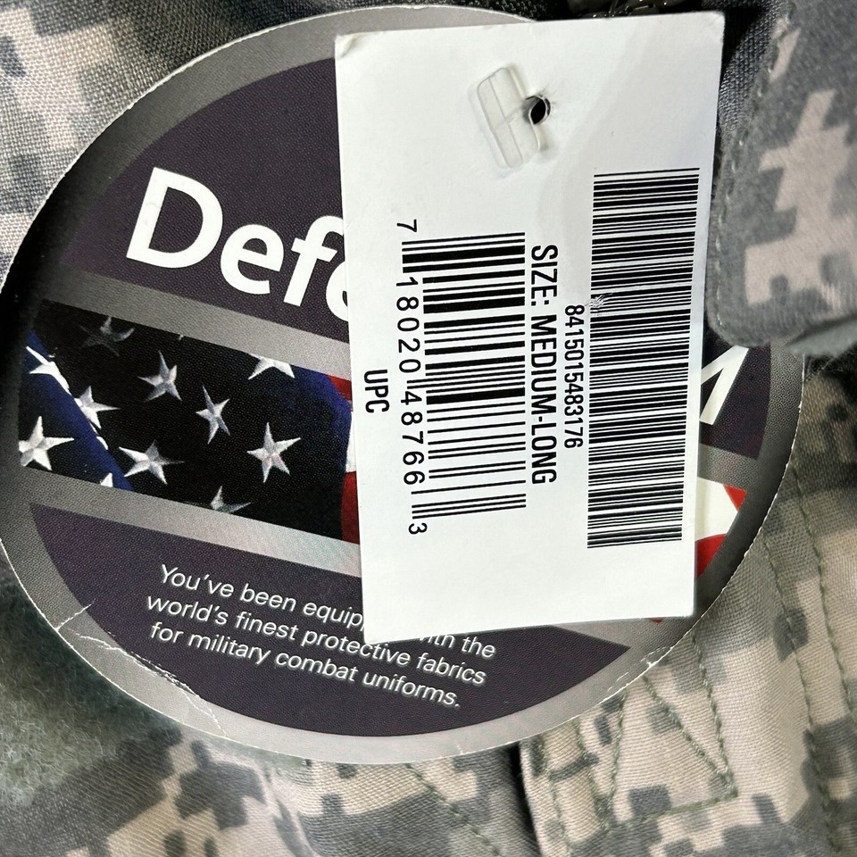 US Army Combat Uniform Coat Shirt Military ACU Defender Medium Long ...