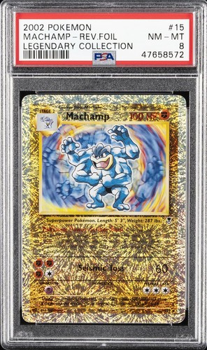 2002 POKEMON LEGENDARY COLLECTION #15 MACHAMP-REVERSE FOIL PSA 8 | eBay