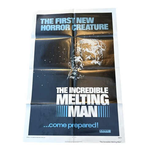 INCREDIBLE MELTING MAN (1977) Original Folded Movie Poster- 27x41 | eBay