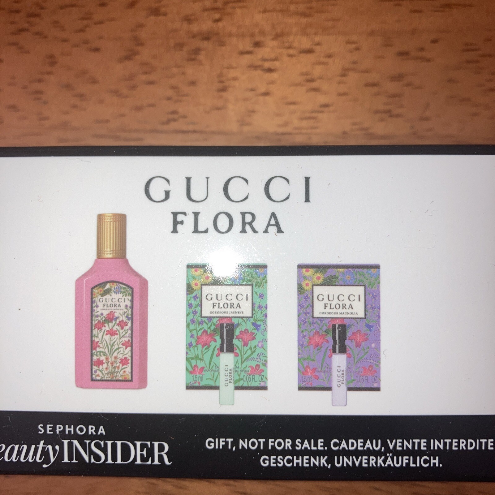 Gucci Flora Sephora Beauty Insider Birthday Gift Perfume Scent Sample ...