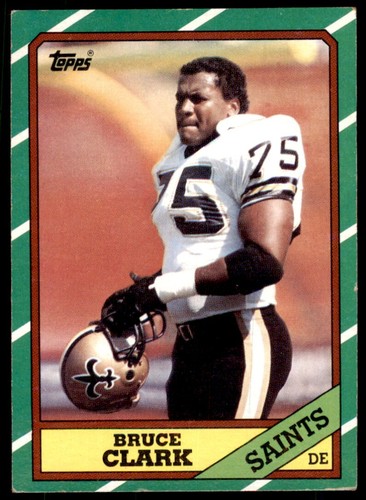 1986 Topps Bruce Clark New Orleans Saints #345 | eBay