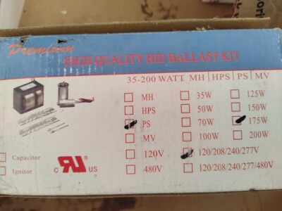 175WATT M152/M137 METAL-HALIDE/PULSE START/BALLAST KIT: TOPSTAR BB ...