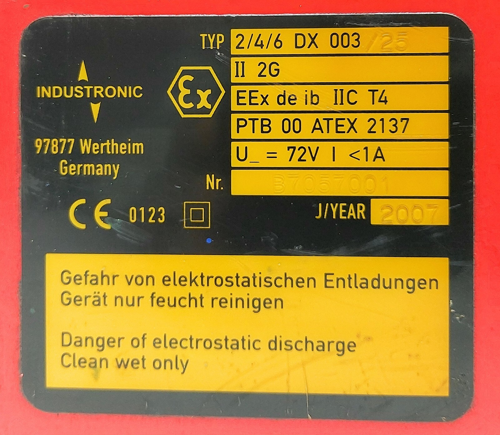 Industronic 2/4/6 DX 003 - ATEX Explosion-Proof Intercom Station | eBay