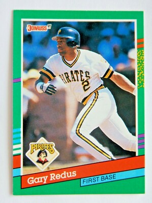 Gary Redus #587 Donruss/Leaf 1991 Baseball Card (Pittsburgh Pirates) VG ...