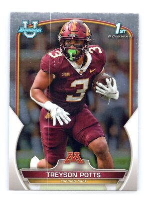 2022 Bowman Chrome Univ. #97 Treyson Potts 1st Bowman Minnesota Mint | eBay