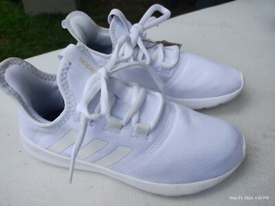 Adidas Womens Cloudfoam Pure 2.0 H04757 White Running Shoes Sneakers ...