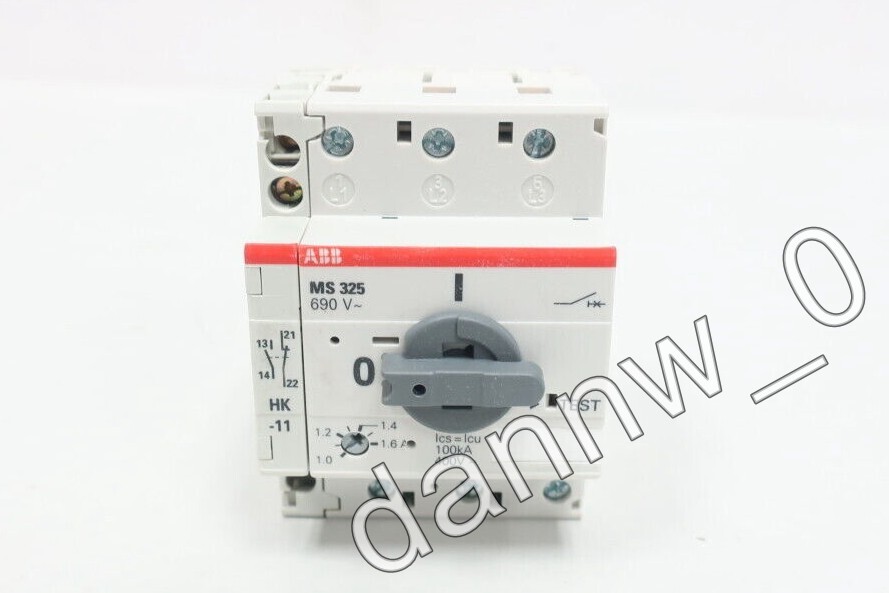 New In Box ABB MS325-1.6-HK11 Manual Starter 1-1.6a Amp 3/4hp | eBay