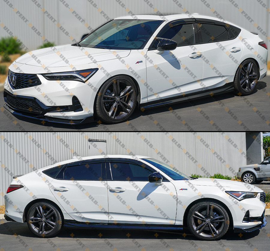 For 2023-25 Acura Integra DE4 DE5 GF Bodykit V1 Black Pearl Side Skirt ...