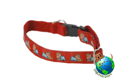 Yorkie Adjustable Collar Small 7-11" Red | eBay