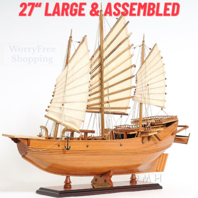 Ancient Chinese Junk Ship Replica, Tall Ship Model, Asian Vessel ...