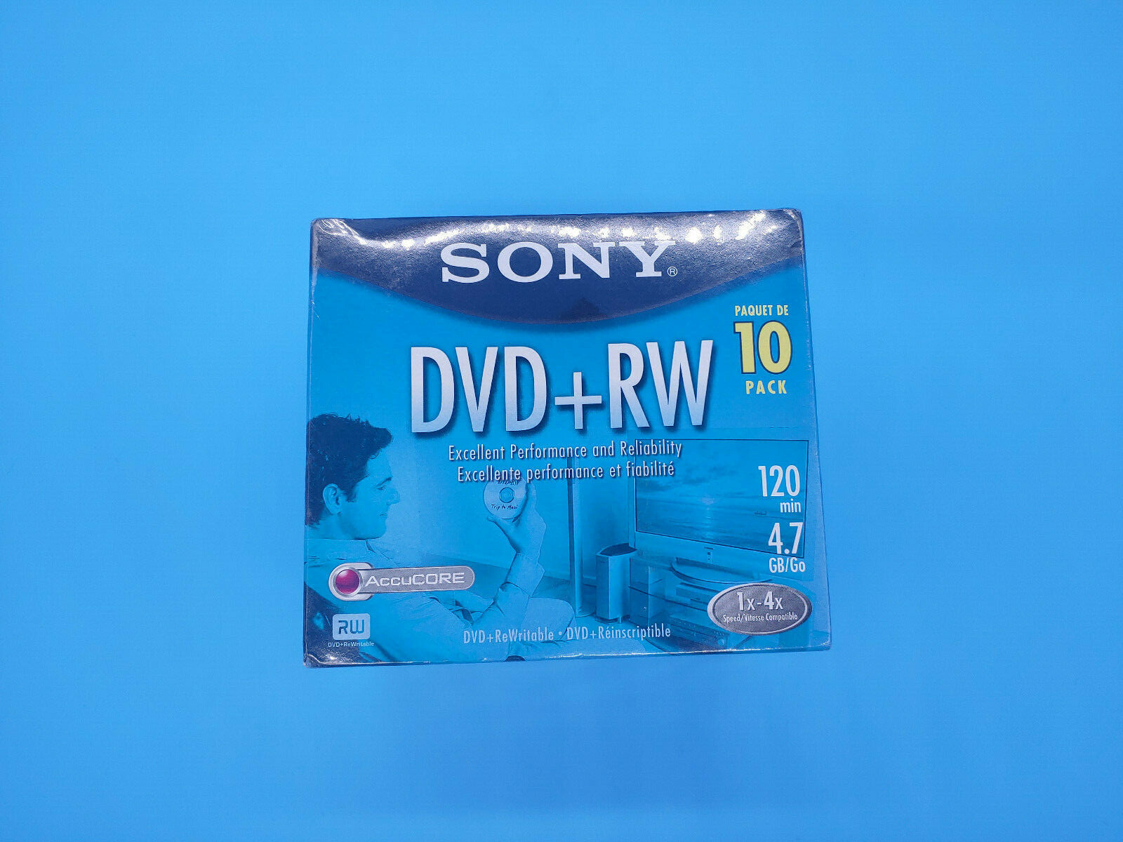 Sony DVD+RW ReWritable (10 Pack) 120 Min./ 4.7 GB / 1x-4x Sealed ...