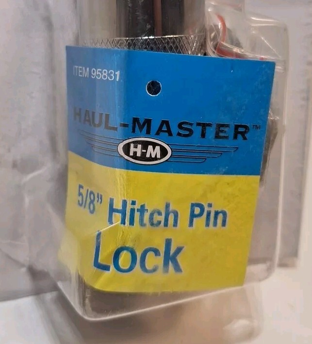 Haul Master 5/8" Hitch Pin 2" Receiver Lock 3" Bolt Length Keys Trailer ...