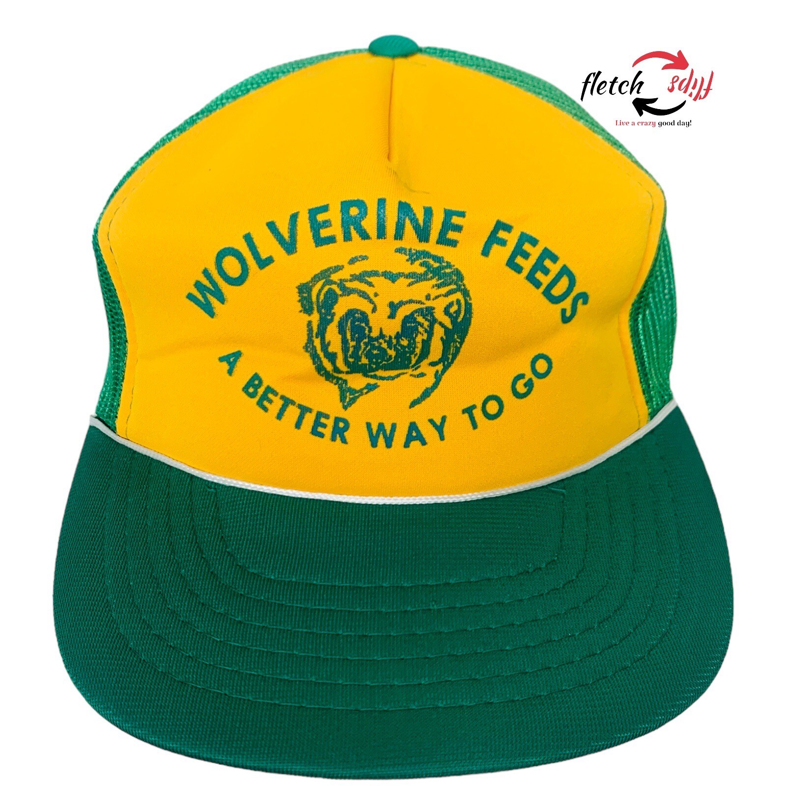 NOS! Rare Vintage Wolverine Feeds Hat A Better Way to… - Gem