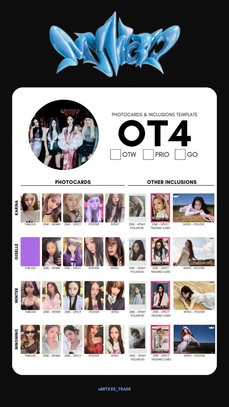 AESPA 3rd mini album "MY WORLD" Photocard Official | eBay