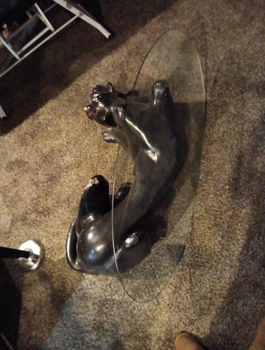 Black Panther Glass Coffee Table | eBay