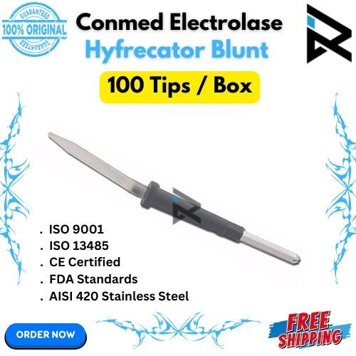 Conmed Electrolase Disposable Hyfrecator Blunt Tips Non-sterile Box of ...
