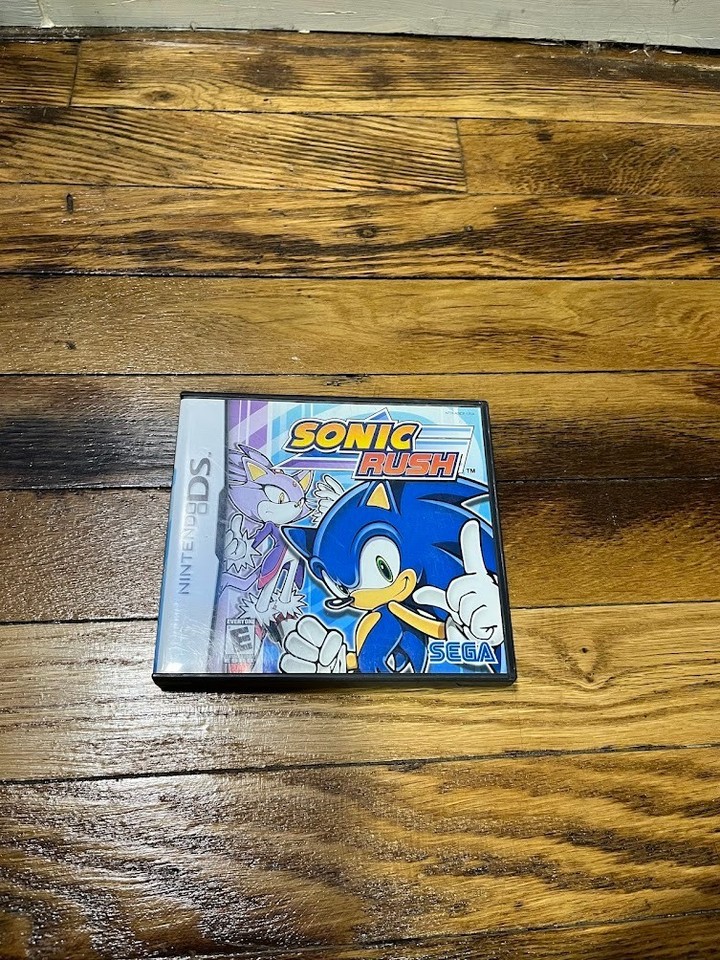 Sonic Rush (Nintendo DS, 2005) + Sonic Adventure GBA Case + Manual ...