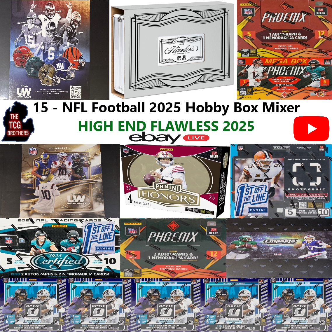 Cleveland Browns Break #913 FLAWLESS HONORS 2025 Hobby 15 Box Mixer | eBay