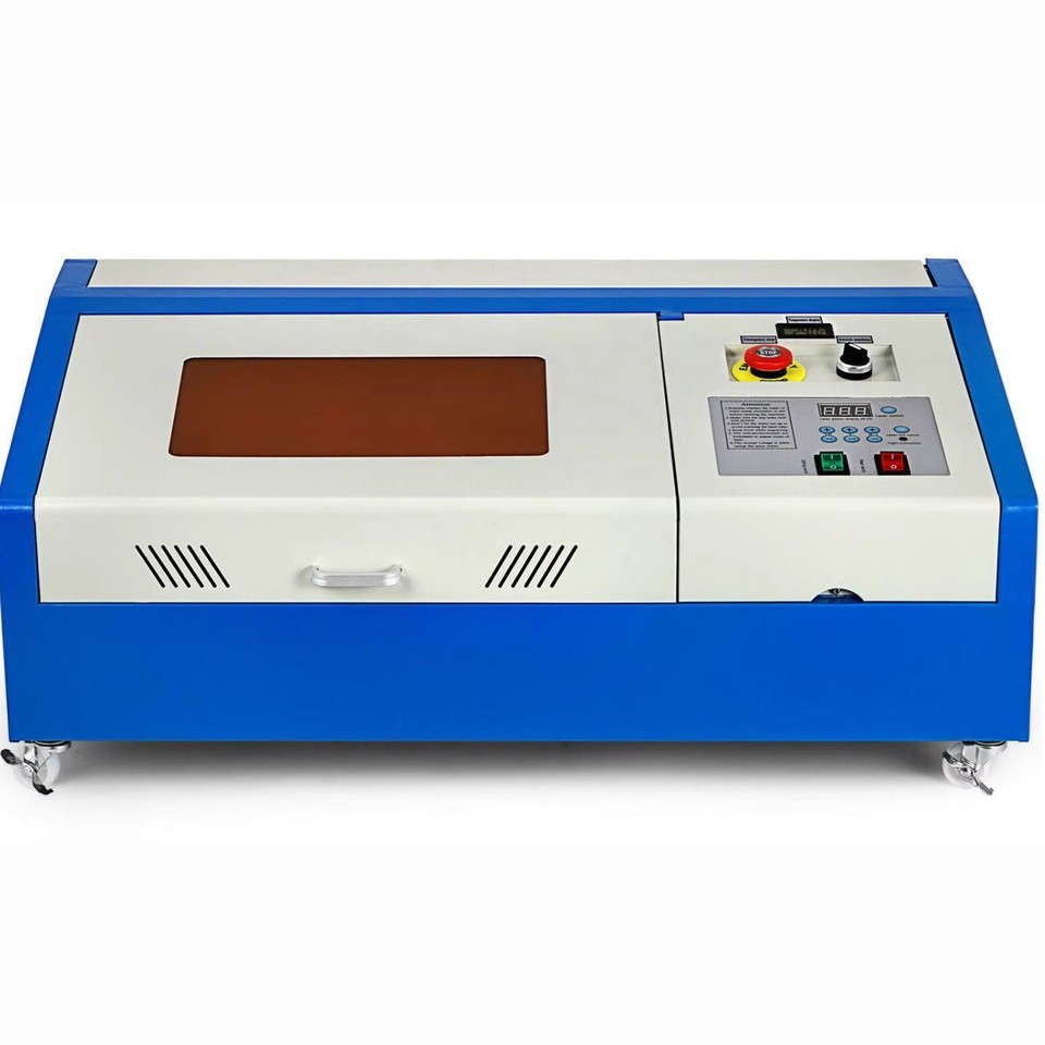40W 3020 CO2 Engraver Laser Engraving Cutting Machine Cutter 300x200mm ...