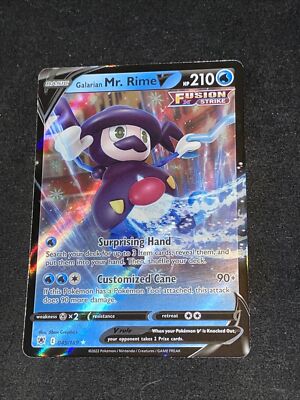Pokemon 049/189 Galarian Mr. Rime V Ultra Rare Near Mint Astral ...