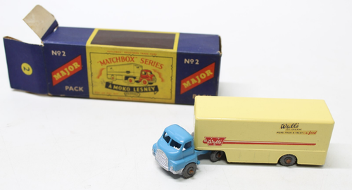 Moko Lesney Matchbox No 2 Major Walls Ice Cream Lorry in box | eBay