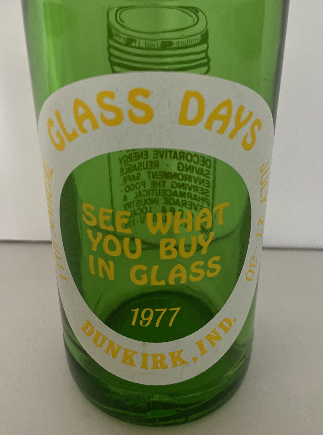 Vintage 1903-1977 Kerr Soda Bottle Commemorative Green Glass | eBay