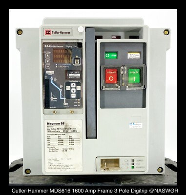 Cutler Hammer Magnum DS MDS616 Breaker (M/O,D/O) ~ 1600 Amp -Tested/1Yr ...