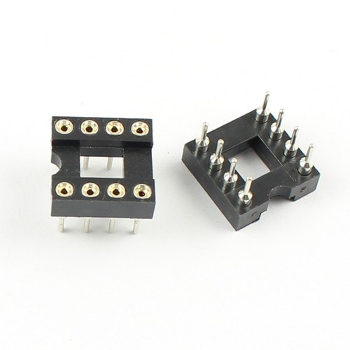 5Pcs 2.54mm Pitch 8 Pin DIP Round Pin IC Socket Adaptor Narrow #A6-43 | eBay.de