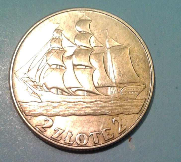 Poland 2 Zlotych Ship Silver coin 1936. | eBay