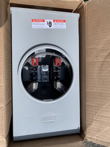 Murray 200 Amps Meter Socket RS192A 4 Jaws 1 Phase 3 Wire 600V AC | eBay