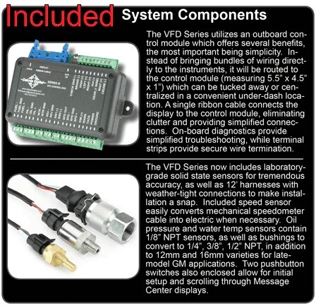 Dakota Digital 1962-1984 Toyota FJ40 Black / White LED Gauge Kit VHX ...