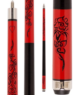 Outlaw OL30 Red Rose Pool Cue - Limited Edition | eBay