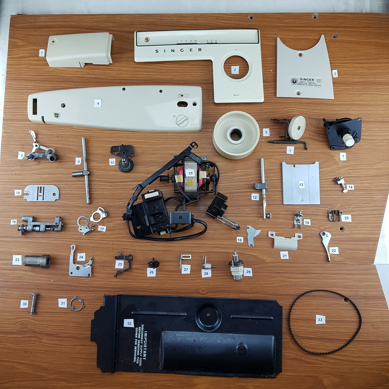 Original Singer 507 Sewing Machine Replacement Repair Parts | eBay