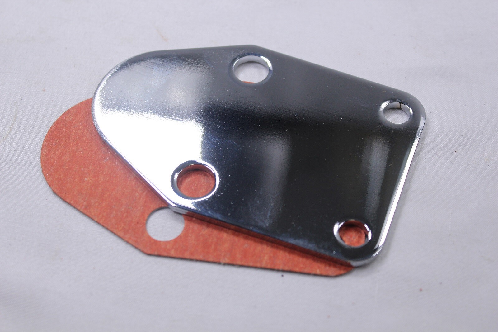 Chrome SBC Fuel Pump Block Off Plate With Gasket 283 327 350 383 400 SB ...